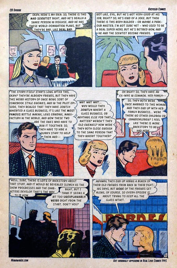 Glass – Recycled Comics